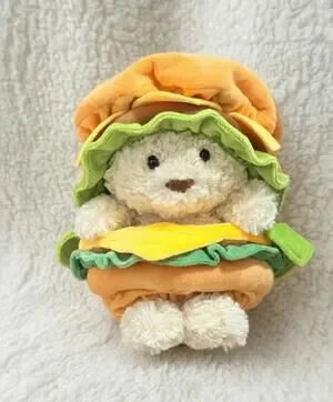 Handmade | Toys | Junior Bartholomew Bear Outfit Orange Hamburger Plush ...